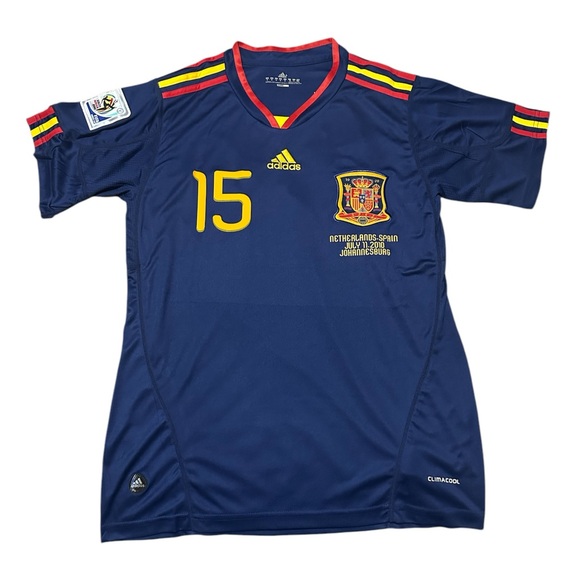 adidas | Shirts | 20 Spain World Cup Final Away Kit Sergio Ramos Soccer ...